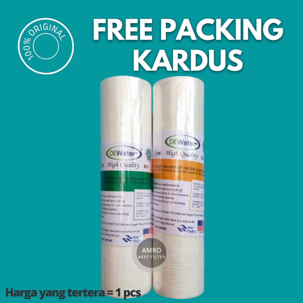 Jual Spon / Cartridge / Sediment Filter Air merk DEWATER 10" Original ...