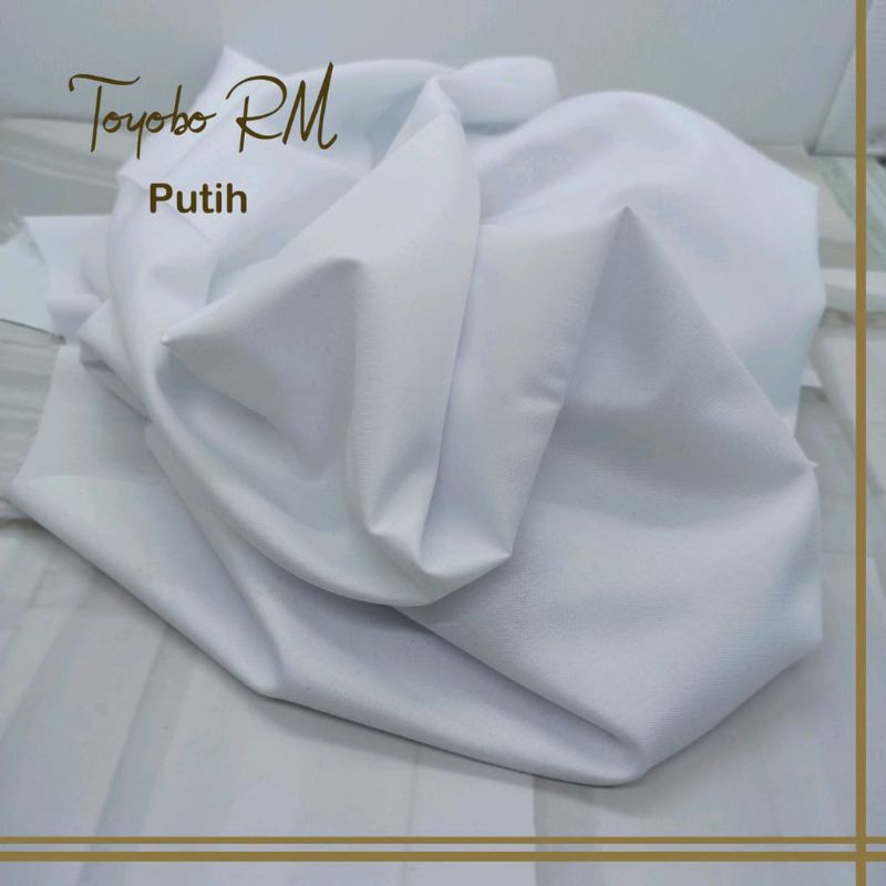 Jual Kain Toyobo Fodu Premium Putih 0,5 Meter lebar 1,5 Meter | Shopee ...
