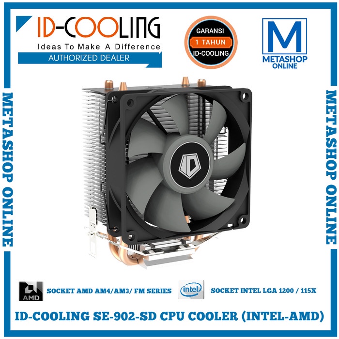 Jual Cooler Id-Cooling Idcooling Se-902-Sd Cpu Cooler Fan Kipas Intel ...