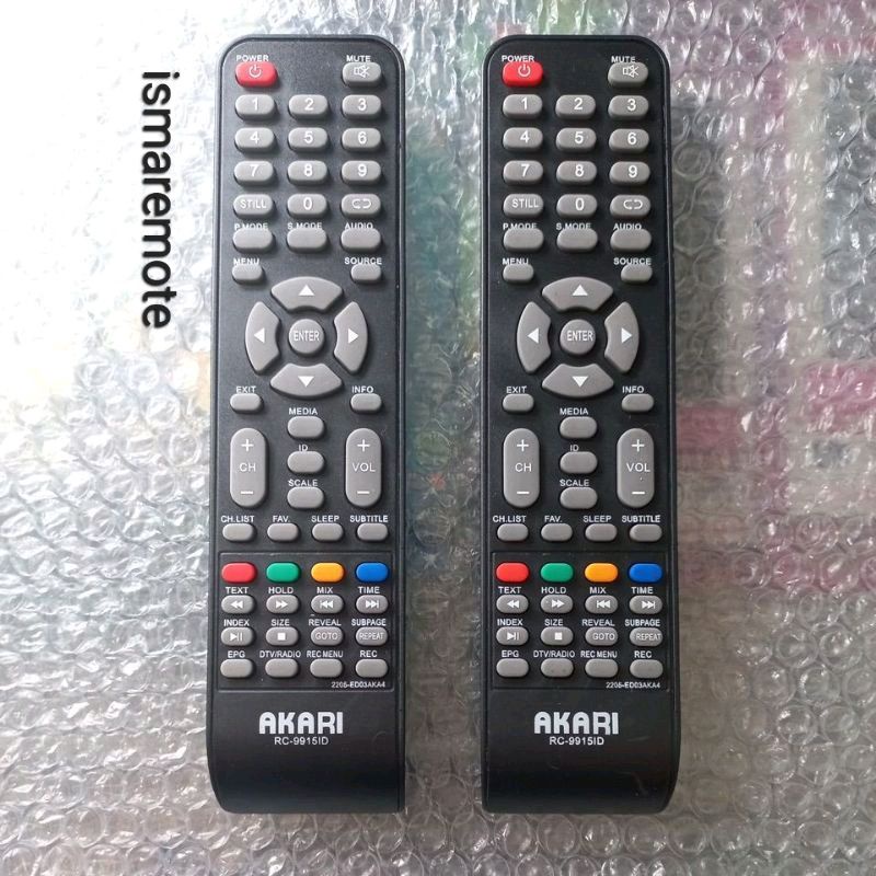 Jual REMOTE REMOT TV AKARI LCD LED RC 9915AS/ID | Shopee Indonesia
