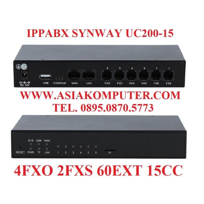 Jual Ippbx Synway Uc200-15 Ippabx Ip Pabx Pbx Mirip Yeastar S20 S50 ...