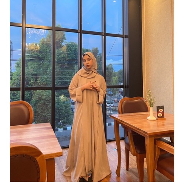 Jual Aisha Abaya (Basic abaya elegant one set) Abaya dubai | Shopee ...