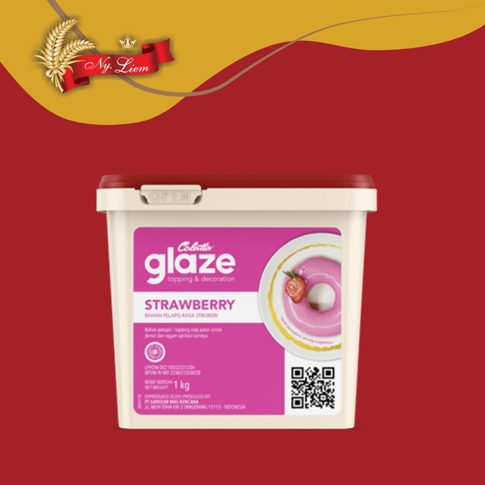 Jual COLATTA Glaze Strawberry / Stroberi 1 kg | Shopee Indonesia