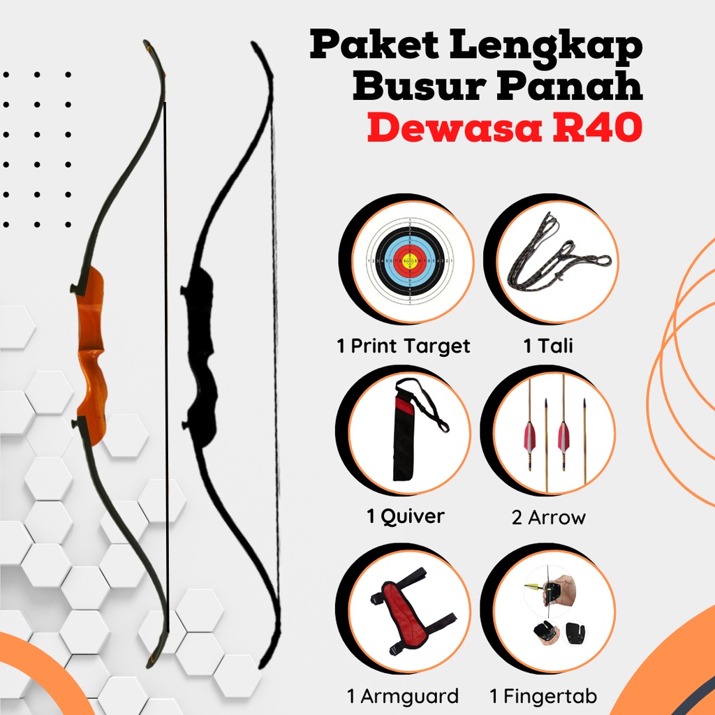 Jual Busur Panah Alat Perlengkapan Panahan Terbaik Lengkap Pemula ...