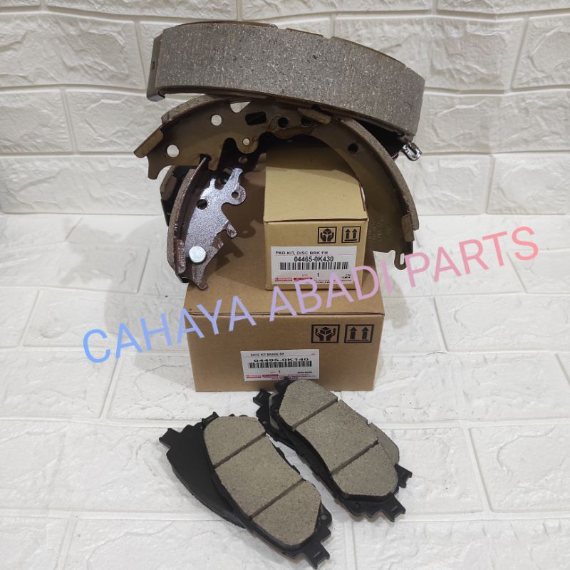 Jual brake pad dan brake shoe innova reborn 2 set kampas rem depan ...