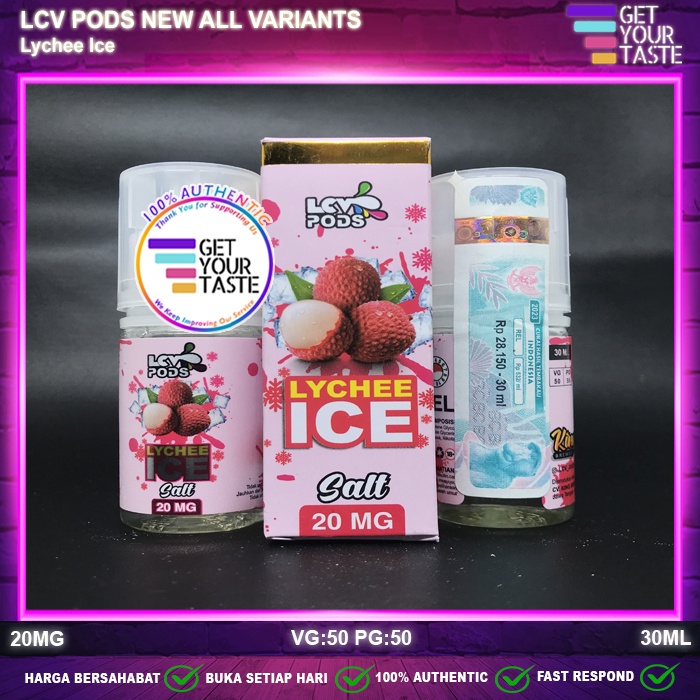 Jual Liquid LCV Pods 30ML Salt Nic by LCV Juice - Pod Friendly ...