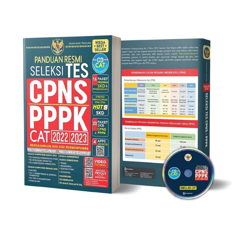 Jual Panduan Resmi Seleksi Tes CPNS & PPPK CAT 2023 (PLUS CD) | Shopee ...