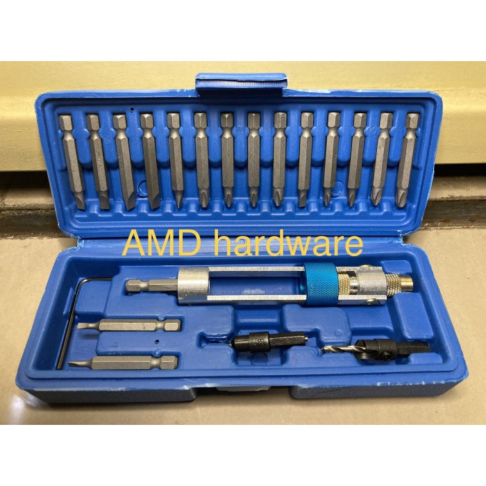 Jual Mato Adapter Bor Jadi Obeng Mata Screwdriver Set Extension 20Pcs ...