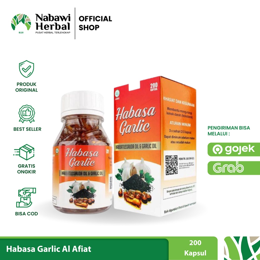 Jual AL AFIAT - Habasa Garlic Minyak Habbatussauda plus Garlic Oil Isi ...