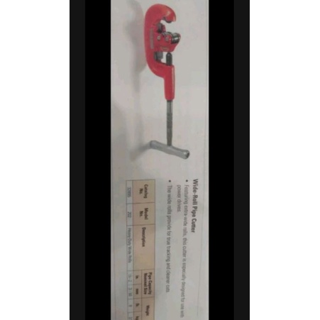 Jual Alat Pemotong Pipa RIDGID Heavy Duty Pipe Cutters 2A 1|8 - 2 inch ...