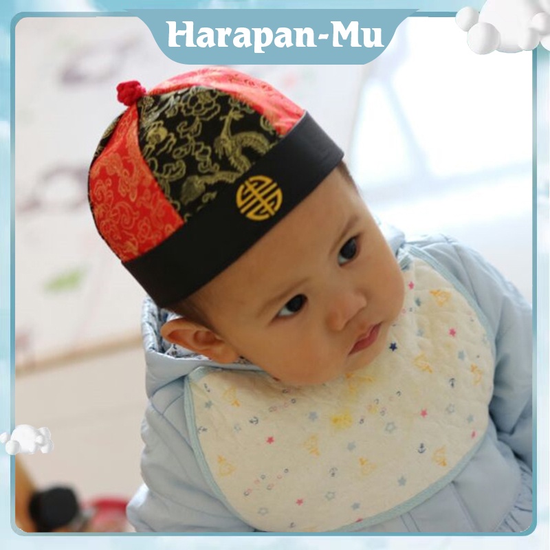Jual Topi Imlek Topi Kain Cheongsam Kepang Anyam Topi Imlek Anak Laki ...