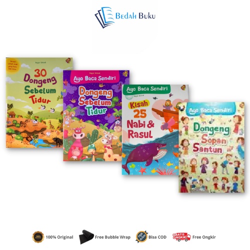 Jual BB - Dongeng Sebelum Tidur & 30 DONGENG SEBELUM TIDUR & BUKU PAKET MEWARNAI PAUD KREATIF ...