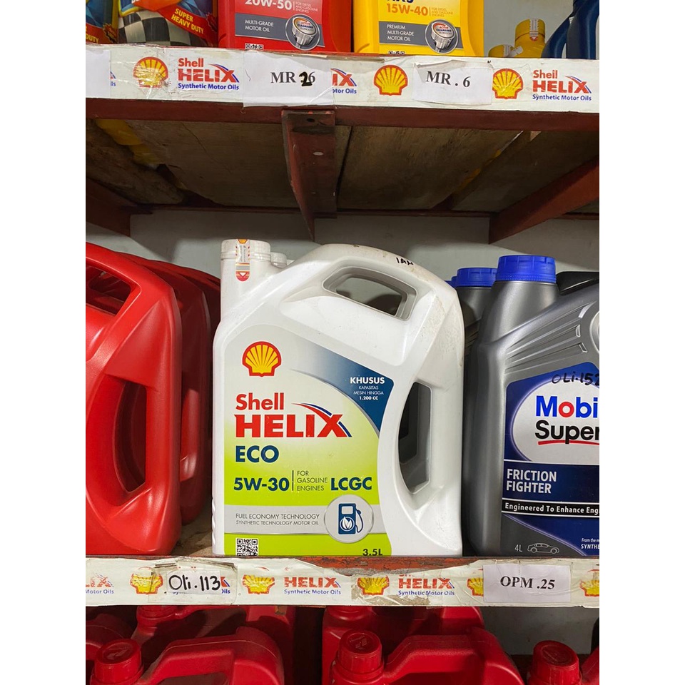 Jual SHELL Helix Eco 5w-30 Oli Pelumas Mesin Mobil LCGC Synthetic ...