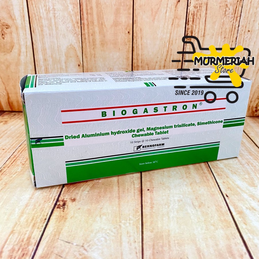 Jual BIOGASTRON Box 100 Chewable Tablet - Obat Maag, Nyeri Ulu Hati ...