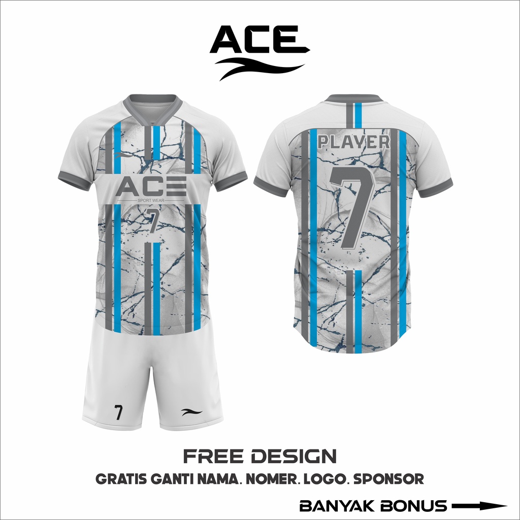Jual JERSEY BOLA TERBARU 2023 BISA CUSTOM DESAIN FULL PRINTING WARNA ...