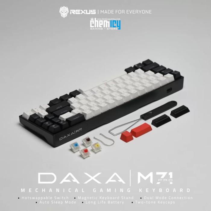 Jual Rexus Daxa M71 Pro RGB Mechanical Gaming Keyboard | Shopee Indonesia