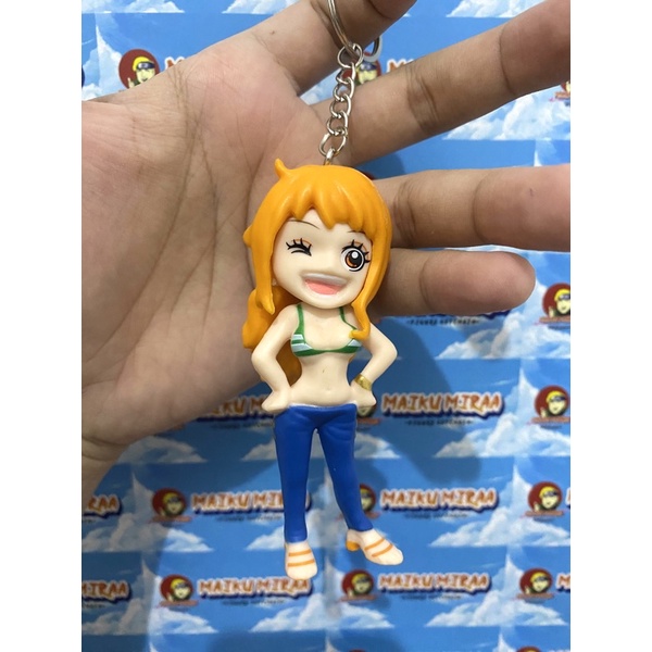Jual Figure Keychain / Gantungan Kunci One Piece Big D Luffy Nami ...