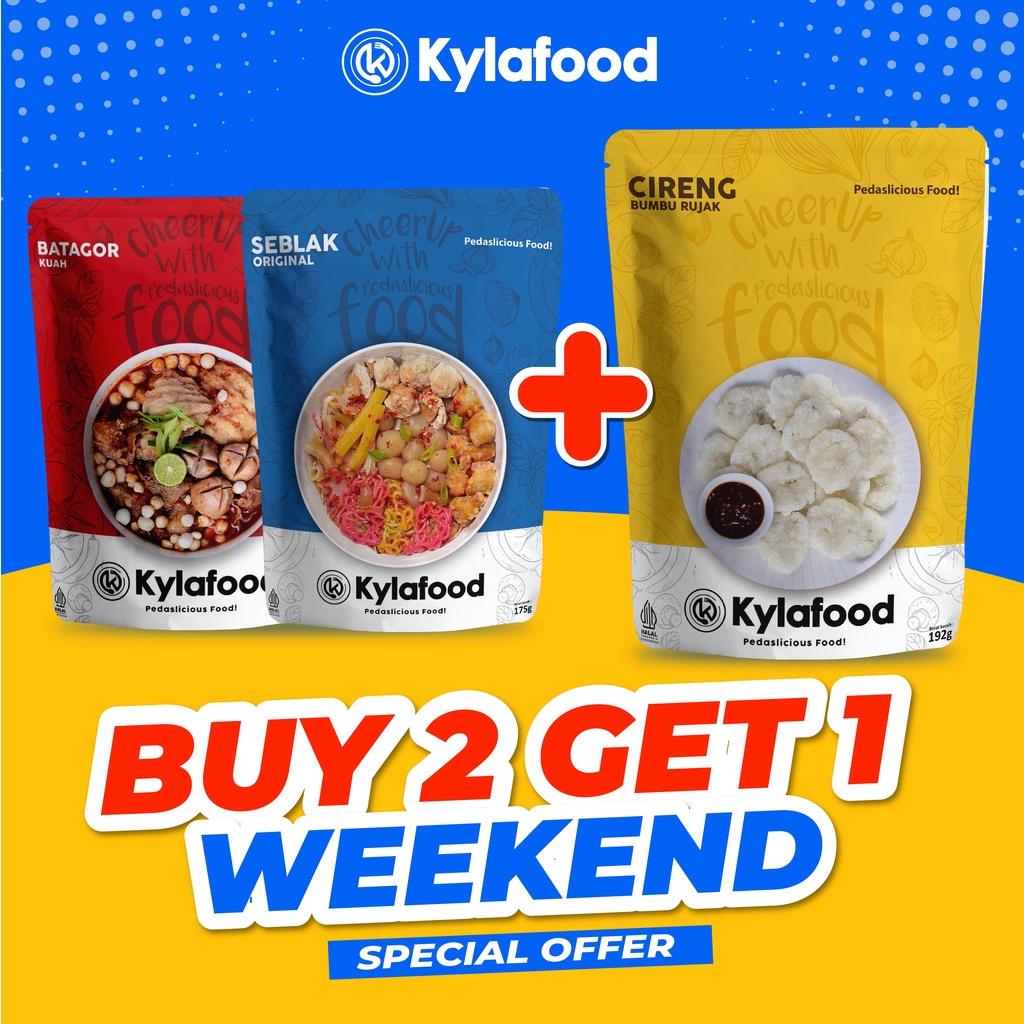 Jual Kylafood Buy 2 Get 1 Free Khusus Weekend ( 1 Seblak Original 1 ...