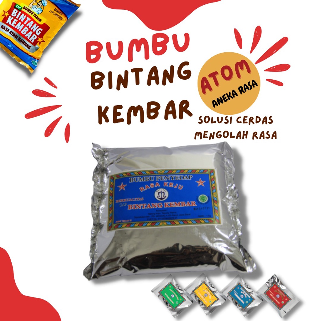 Jual Atom Bintang Kembar - Bumbu Dapur dan Tabur Bubuk Lengkap Penyedap ...