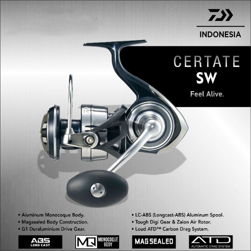 Jual reel spinning daiwa Certate SW 10000 original Japan | Shopee Indonesia