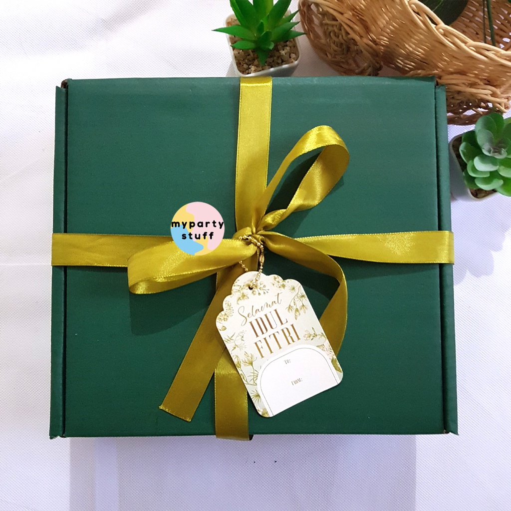 Jual Paket Box Hampers Lebaran / Kotak Kado Hijau Bingkisan Kado ...