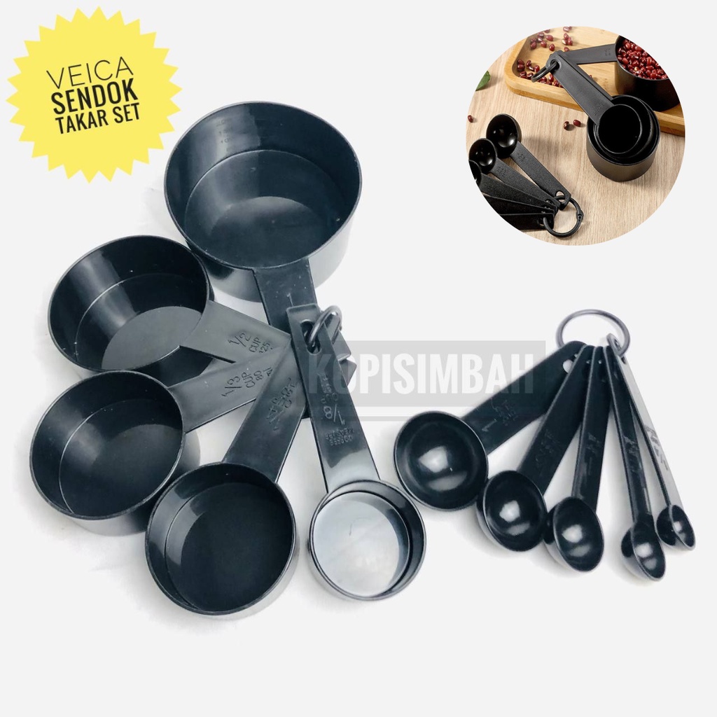 Jual Sendok Takar Dapur 1 Set VEICA Paket Sendok Ukur Bumbu Kitchen ...