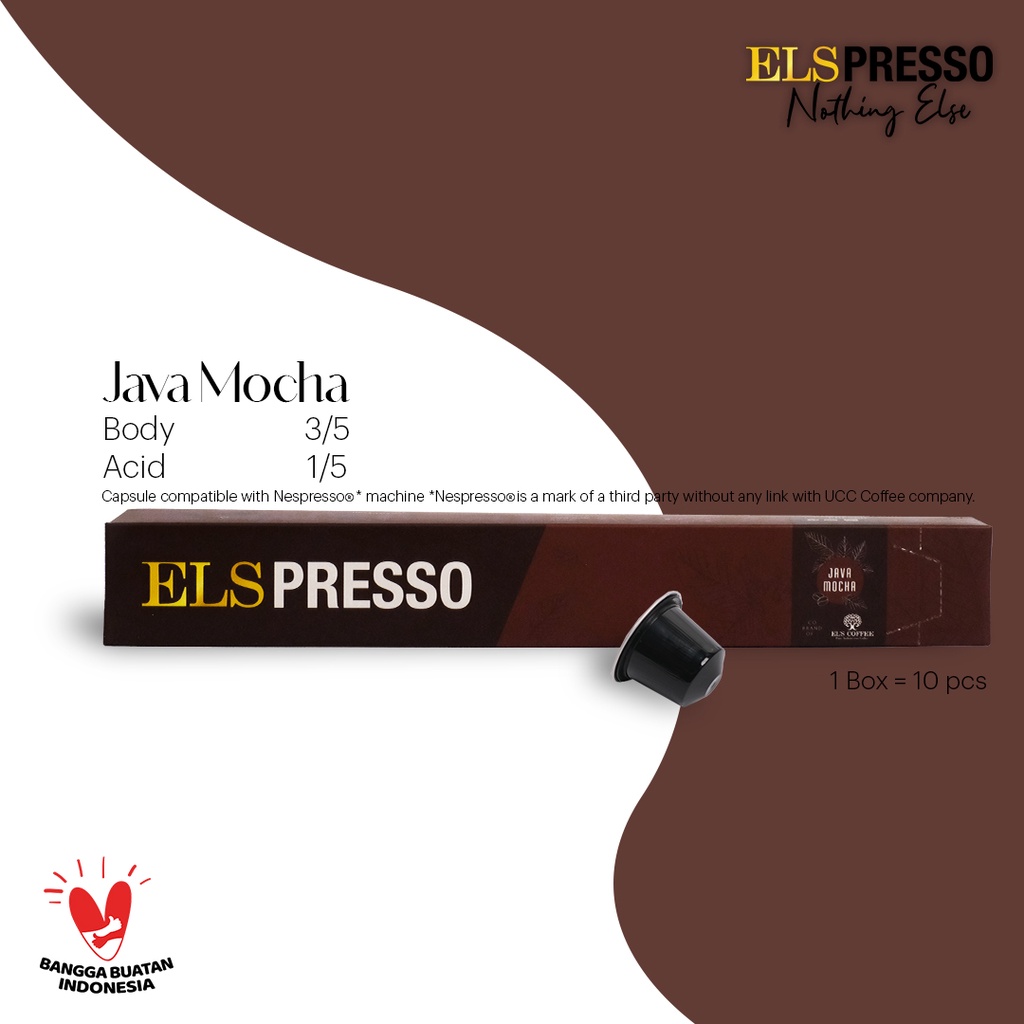 Jual ELSPRESSO Java Mocha Robusta 10 Kapsul Kopi Coffee Capsule ...