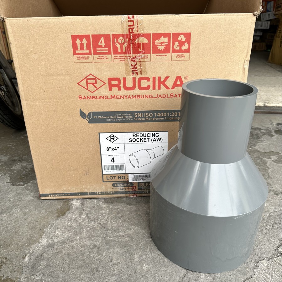 Jual Reducing Socket 8x4" inch AW RUCIKA 8 x 4" dim Reducer sock ...