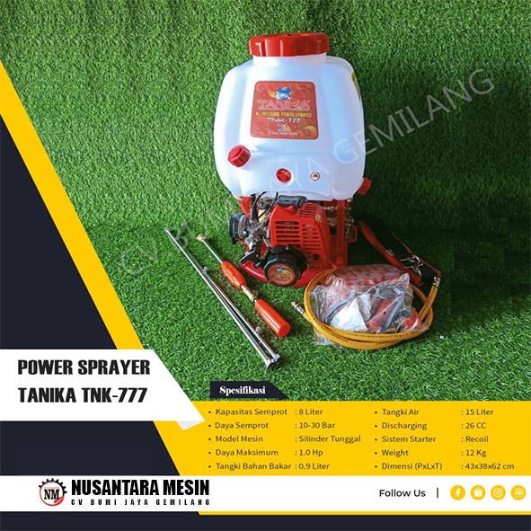 Jual MESIN SEMPROT HAMA / KNAPSACK POWER SPRAYER TANIKA TNK-777 15 LITER | Shopee Indonesia