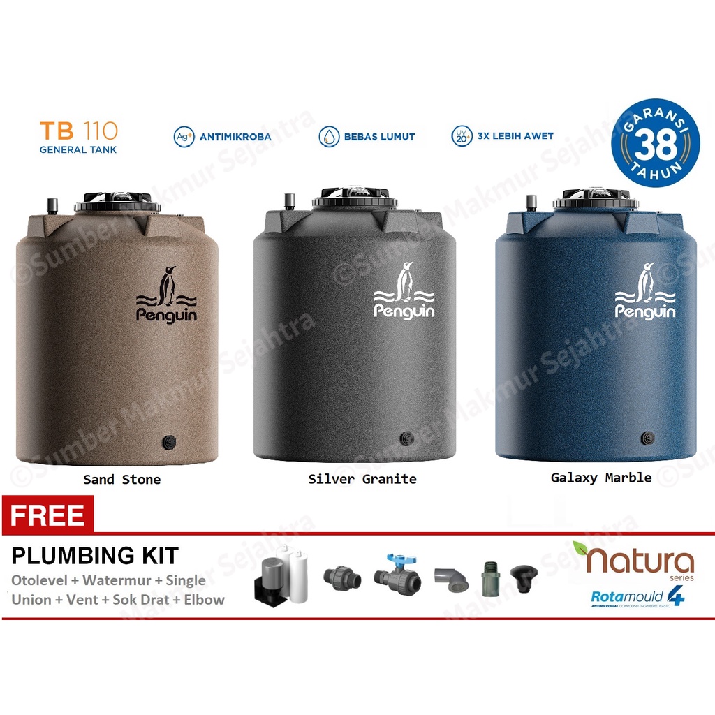 Jual Toren Air 1000 Liter Penguin / Tandon Air / Tangki Air - TB 110 ...
