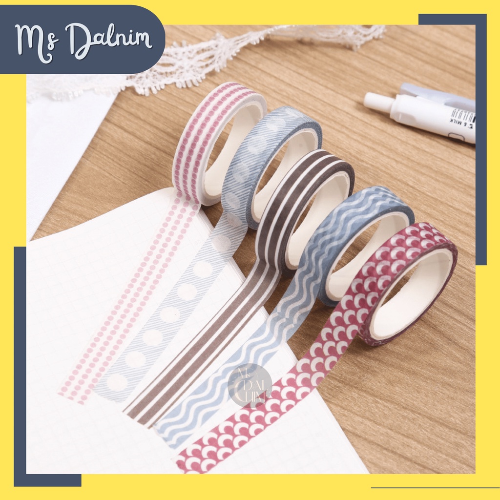 Jual Washi Tape Aesthetic Lucu Sticker Korea Vintage Jurnal Cute 1 Roll ...