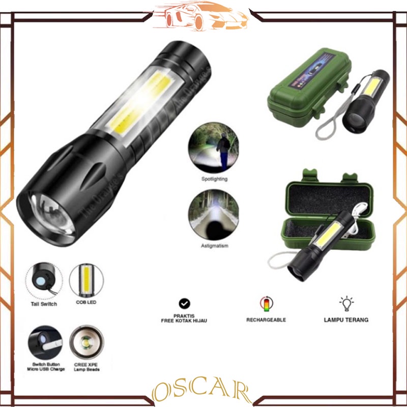 Jual SENTER SWAT MINI ZOOM SENTER POLICE LED MINI ZOOM CAS CHARGE 3 ...