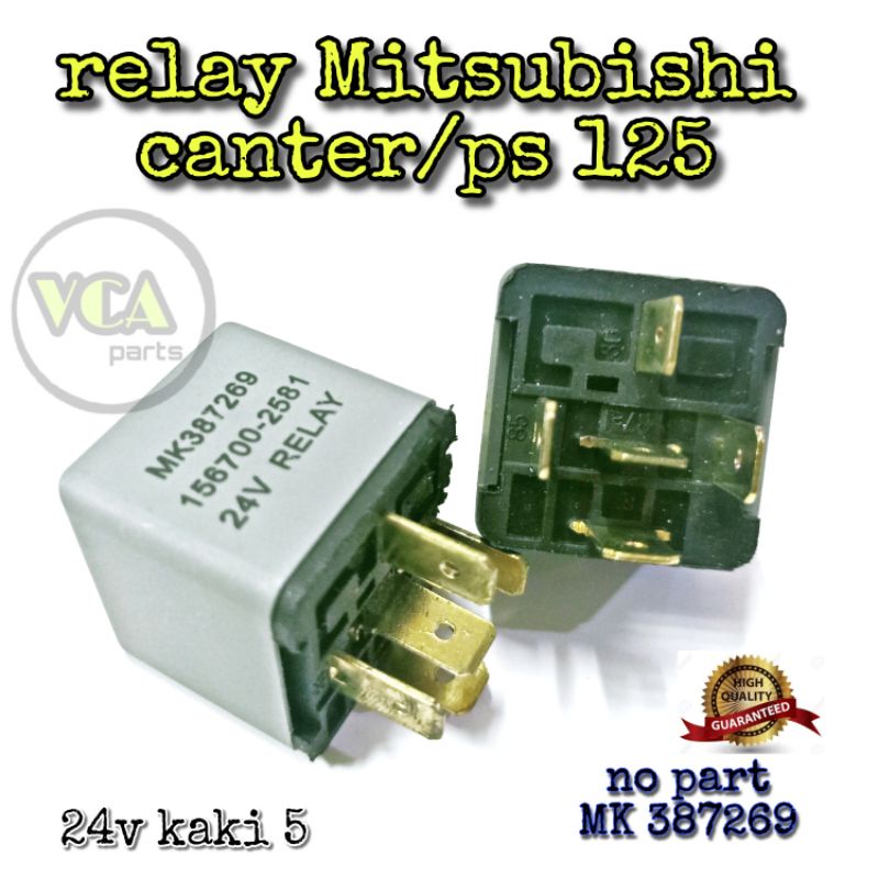 Jual RELAY 24v KAKI 5 (5P) MITSUBISHI CANTER/PS125 MK 387269 | Shopee ...