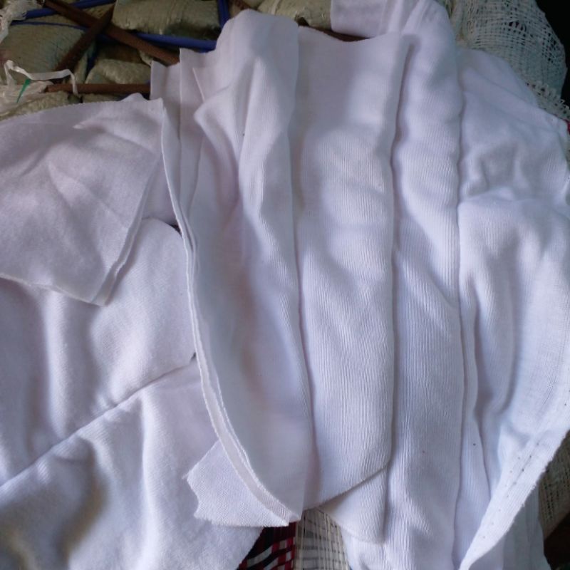 Jual kain majun lap asli KATUN putih | Shopee Indonesia