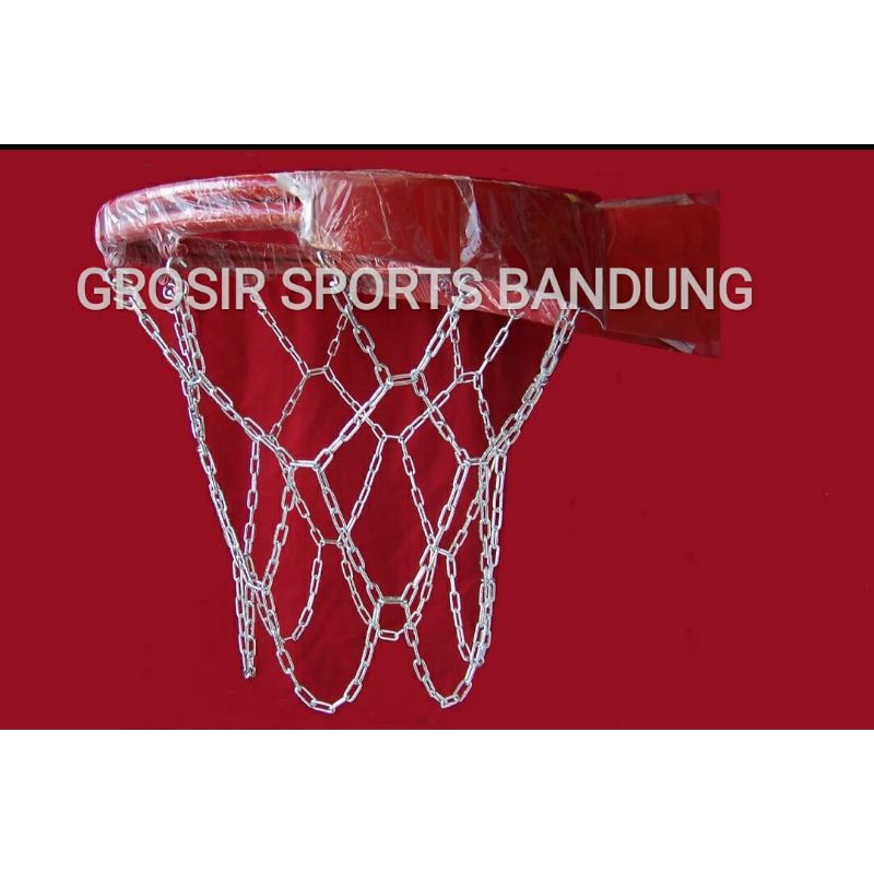 Jual JARING RING BASKET RANTAI BESI / BASKET BALL NET METAL UNIVERSAL ...