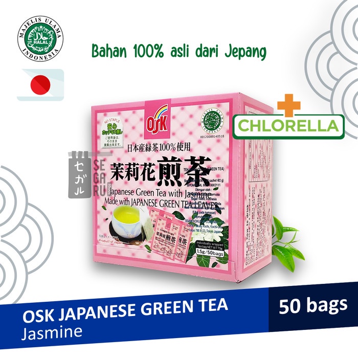 Jual OSK Japanese Green Tea | Teh Hijau Jepang Halal (50 Sachet) - JASMINE | Shopee Indonesia