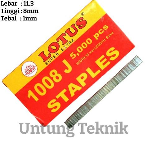 Jual Lotus Isi Staples gun 8mm / Refill Staples tembak untungt33 Segera ...