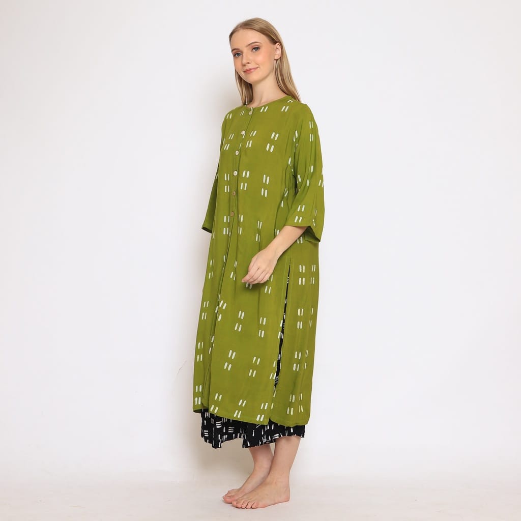 Jual TUNIK MELINDA LONG TUNIC SUPER JUMBO LD 130 6L BATIK KATUN HALUS ...