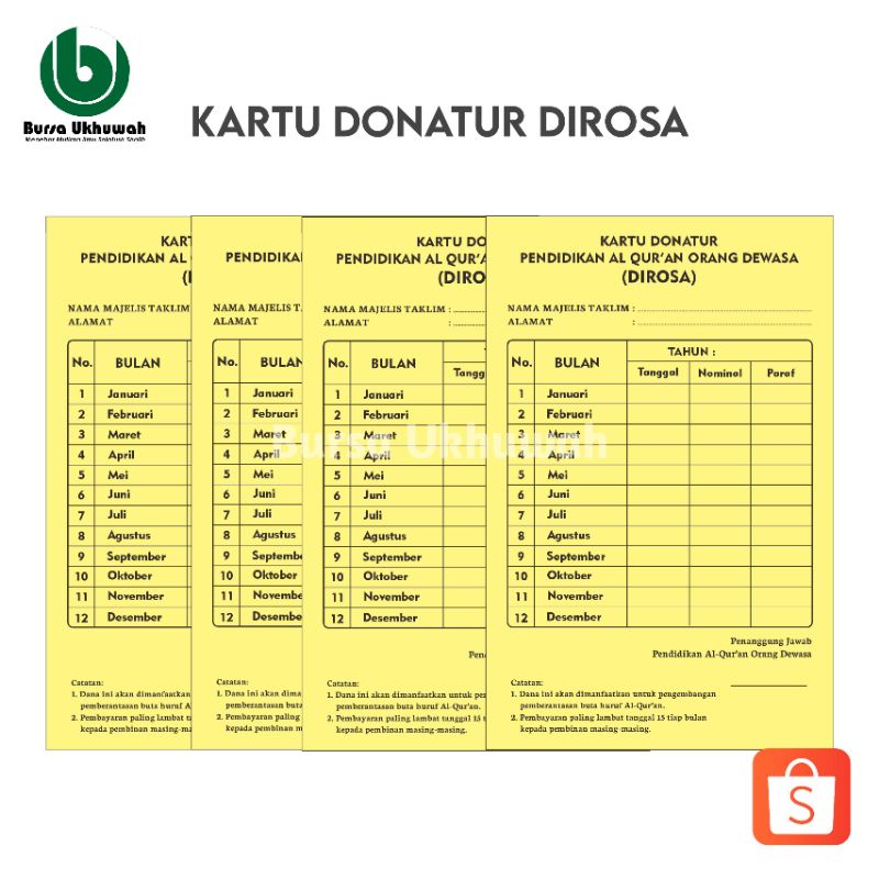Jual KARTU DONATUR DIROSA | Shopee Indonesia