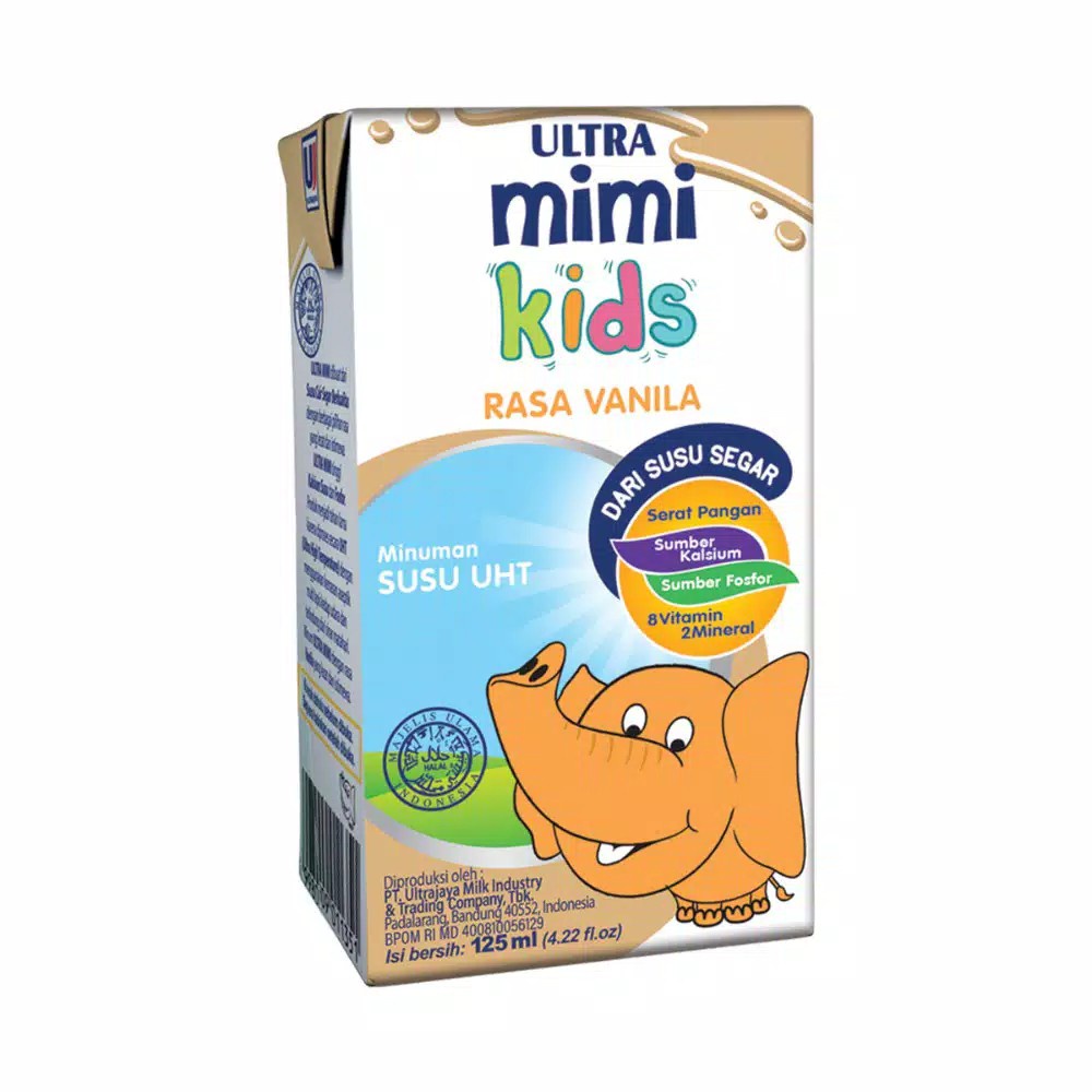 Jual SUSU ULTRA MIMI KIDS 125ml UHT ALL VARIAN MILK FULL CREAM COKLAT ...