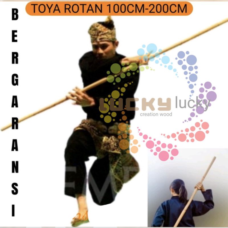 Jual TOYA ROTAN - STICK ROTAN - TOYA PENCAK SILAT - TONGKAT ROTAN 130cm ...