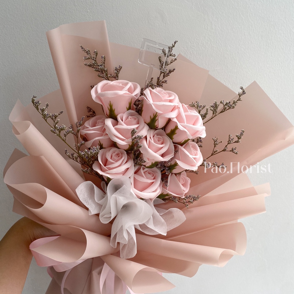 Jual PAO FLORIST 10 Tangkai Bunga Sabun Buket Bunga Sabun / Soap Flower ...