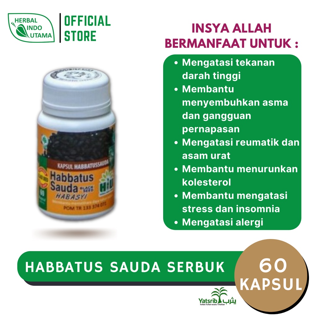 Jual HABBATUS SAUDA SERBUK 60 KAPSUL - Kapsul Serbuk Habbatussauda ...