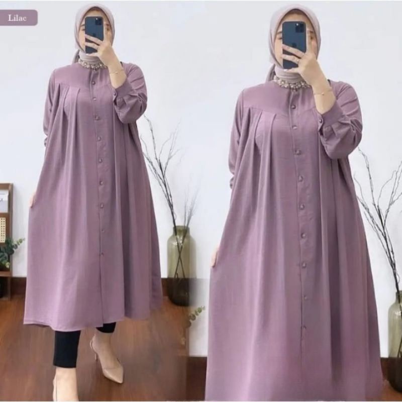 Jual HD16:[BISA COD][JOI LONG TUNIK] [MIDI DRESS][ GAMIS WANITA ...