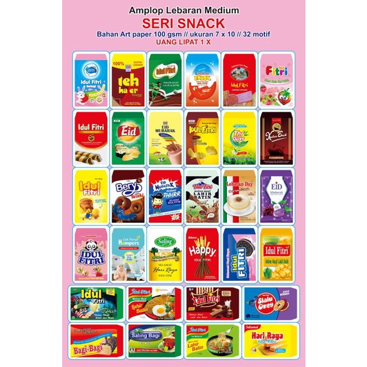 Jual Amplop Lebaran Snack Makanan Premium Harga Per Lembar | Shopee ...