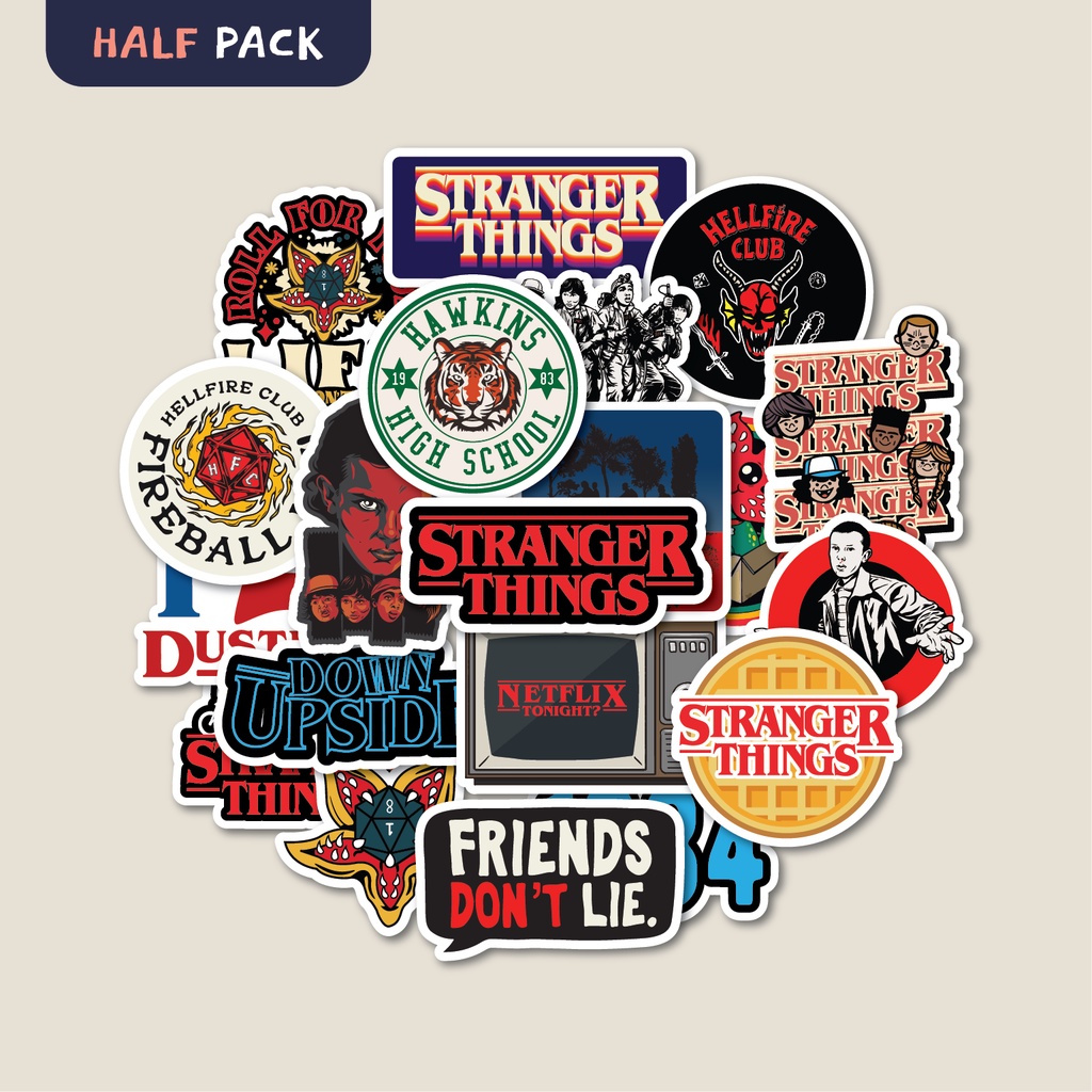 Jual STICKER PACK STRANGER THINGS | STICKER TUMBLER | STIKER LAPTOP ...