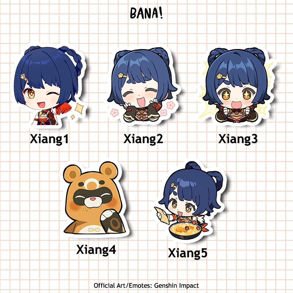 Jual Stiker Genshin Impact XIANGLING Sticker Vinyl Waterproof Bijian ...