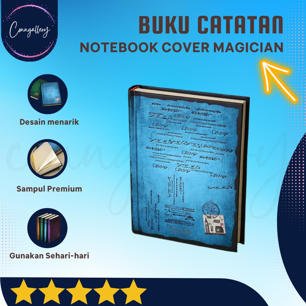 Jual Buku Catatan Notebook Hard Cover Desain Magician Mistis | Shopee ...