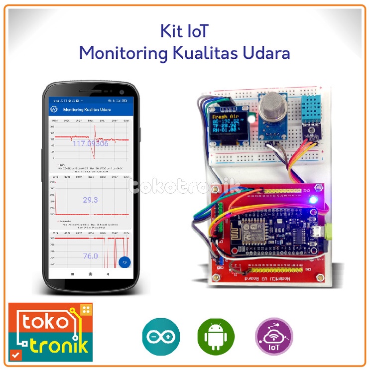 Jual IoT Kit NodeMCU Monitoring Kualitas Udara | Shopee Indonesia