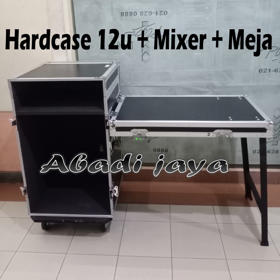 Jual hardcase sound system 12u + mixer + meja / HARDCASE 12U + MIXER ...